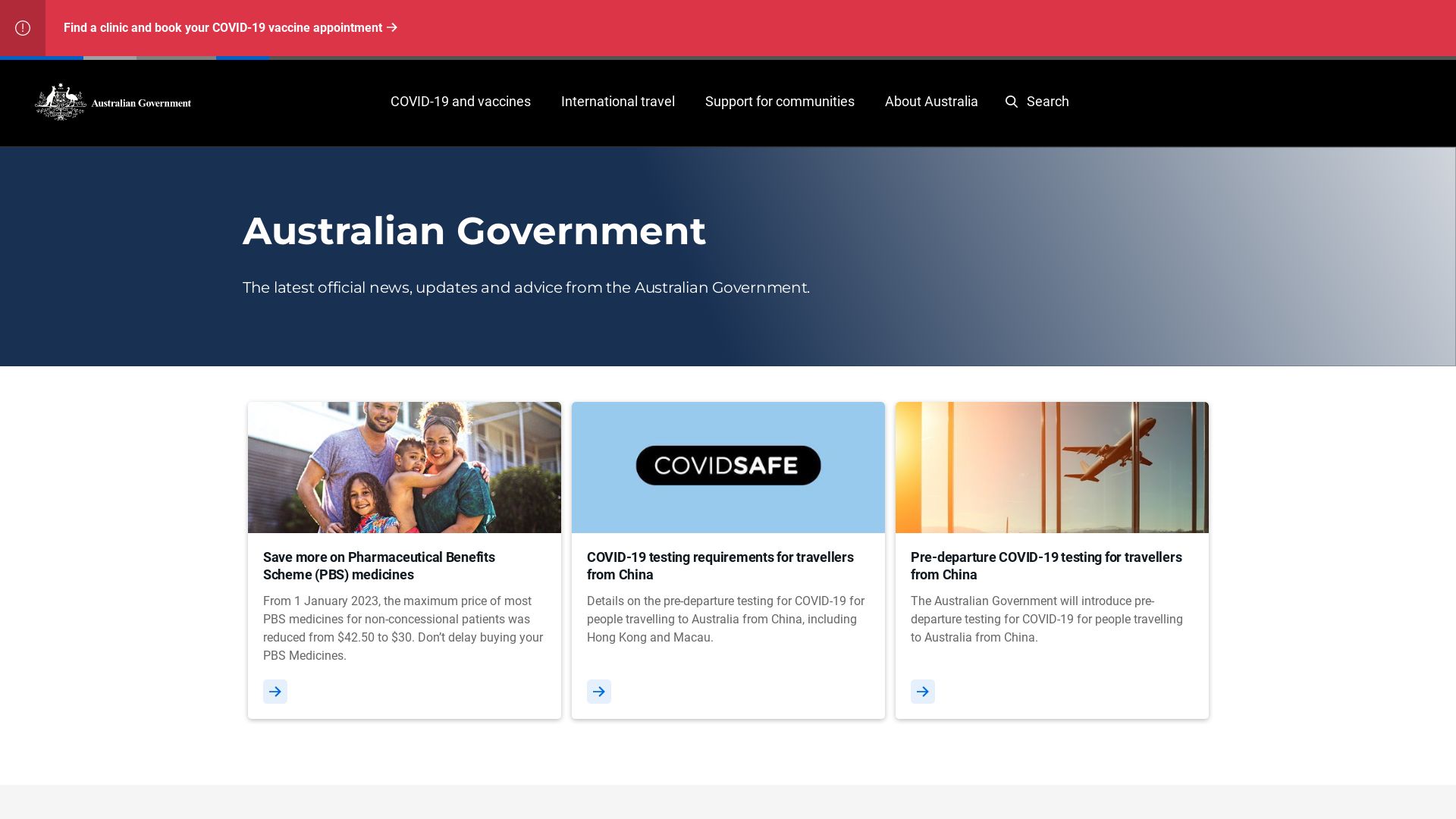 australia.gov.au está ONLINE